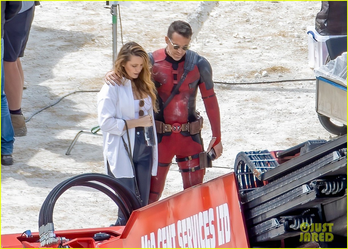 Blake Lively Visits Ryan Reynolds on Set of 'Deadpool 3' in London ...