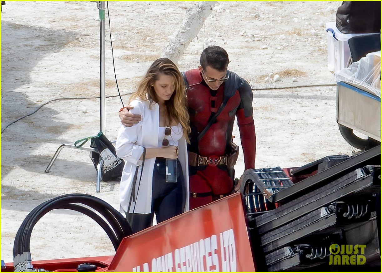 Blake Lively Visits Ryan Reynolds on Set of 'Deadpool 3' in London ...