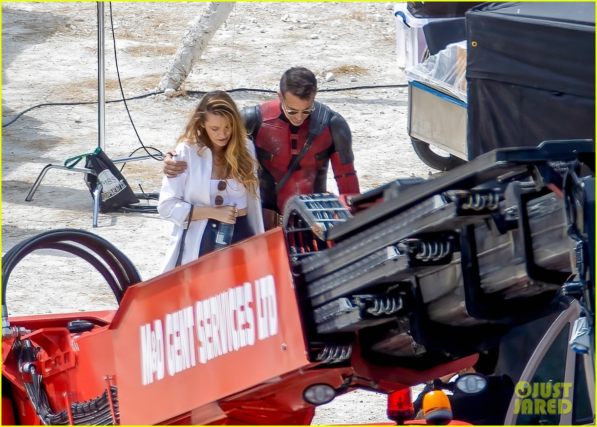 Blake Lively Visits Ryan Reynolds on Set of 'Deadpool 3' in London ...