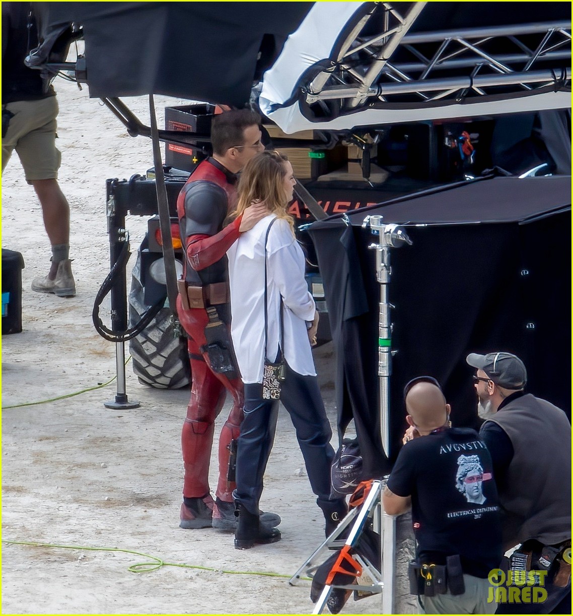 Blake Lively Visits Ryan Reynolds on Set of 'Deadpool 3' in London ...