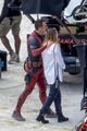 Blake Lively Visits Ryan Reynolds on Set of ‘Deadpool 3′ in London ...