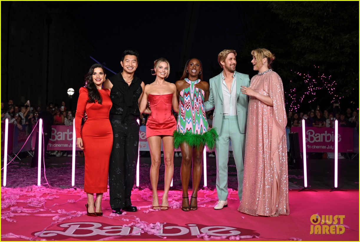 Margot Robbie Changes Into Red Minidress for 'Barbie' VIP Photocall ...