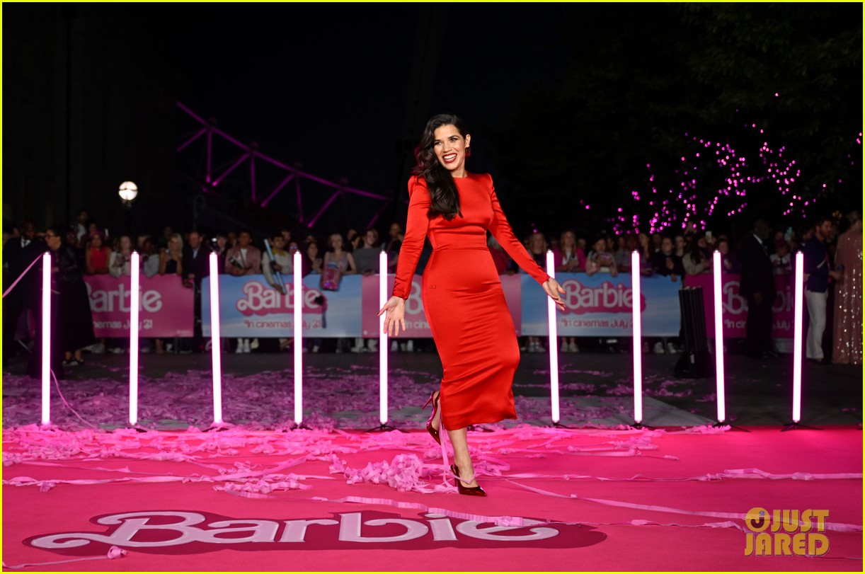 Margot Robbie Changes Into Red Minidress for 'Barbie' VIP Photocall ...