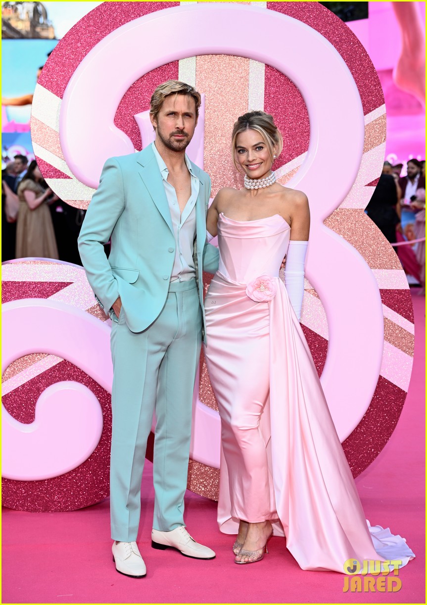 Margot Robbie Wows at 'Barbie' London Premiere, Dresses as Enchanted ...