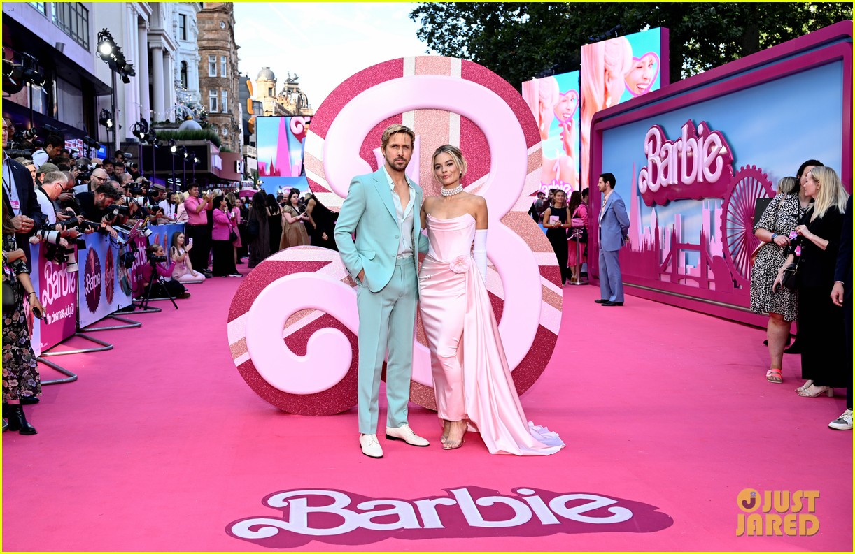 Margot Robbie Wows at 'Barbie' London Premiere, Dresses as Enchanted ...