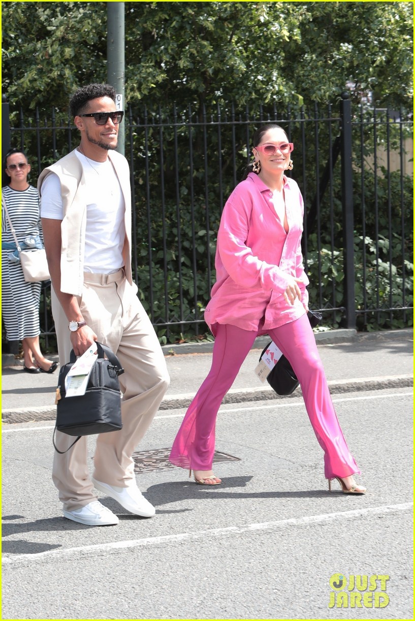 Jessie J Goes Pretty in Pink for Wimbledon 2023 Match with Boyfriend ...