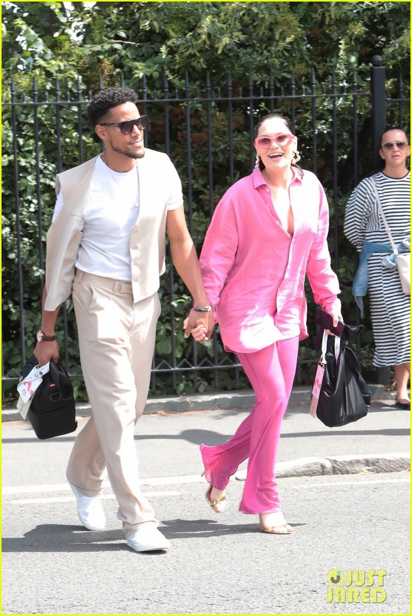 Jessie J Goes Pretty in Pink for Wimbledon 2023 Match with Boyfriend ...