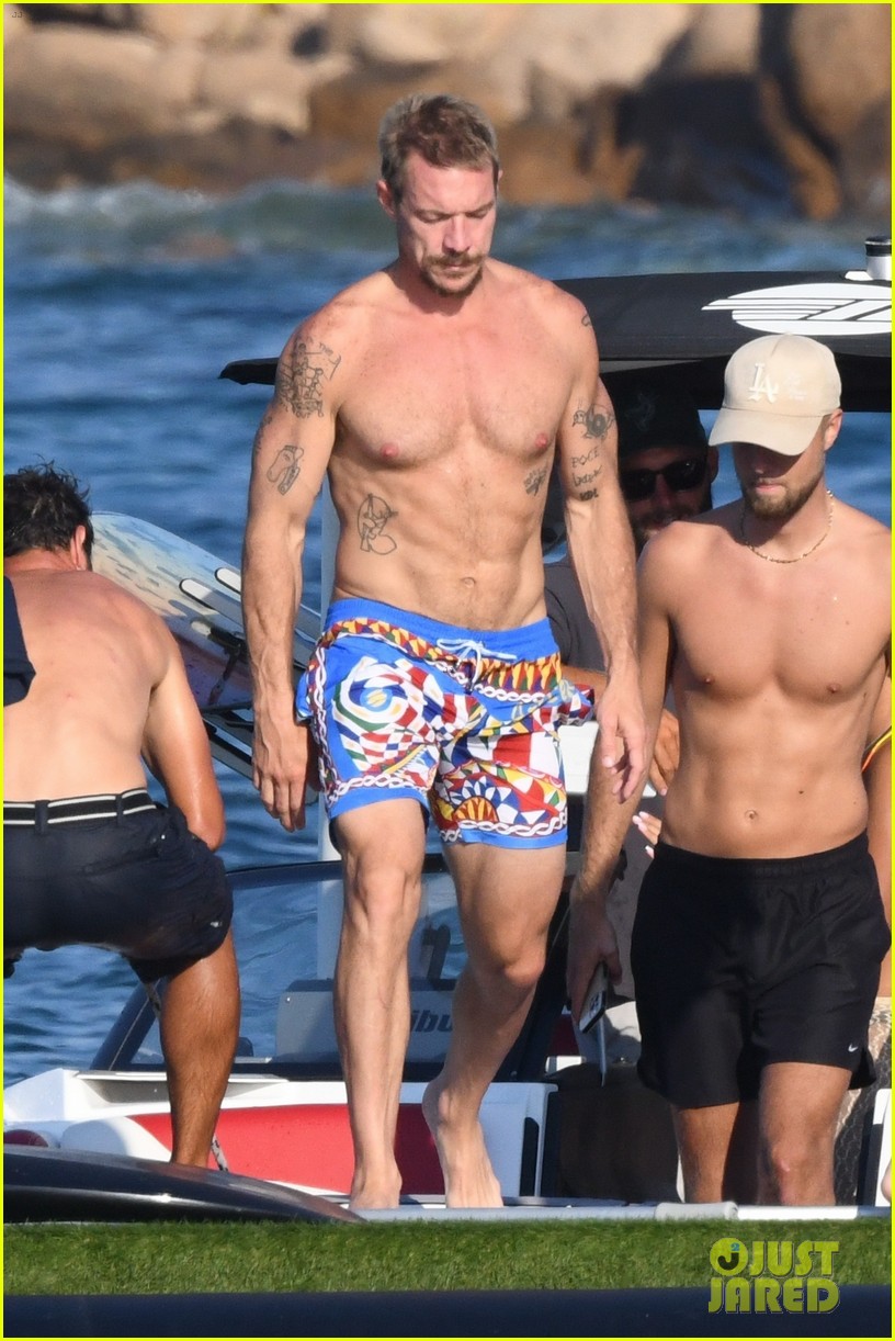 Diplo Goes Shirtless in Sardinia, Jumps in the Water During Italian ...