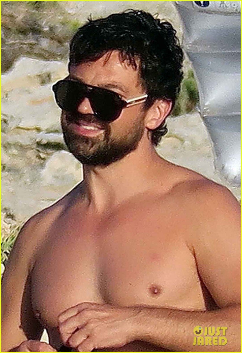 Dominic Cooper Goes Shirtless for Romantic Beach Day with Girlfriend ...