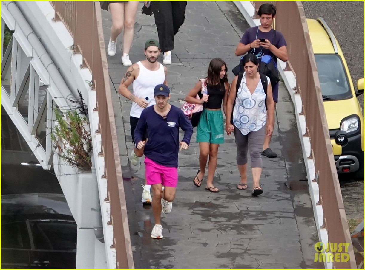 Harry Styles Spotted Jogging Around Italy with His Personal Trainer in ...