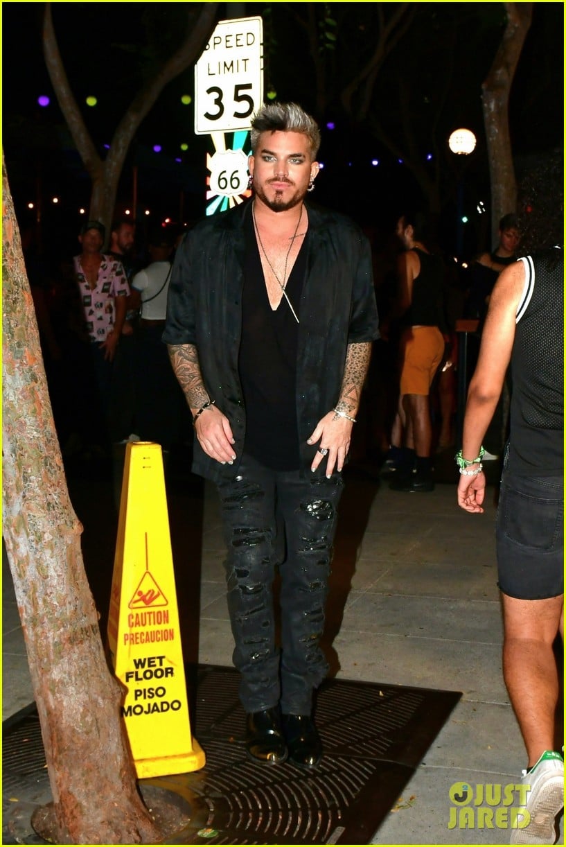 Adam Lambert & Boyfriend Oliver Gliese Hit the Town for Fun Night Out ...
