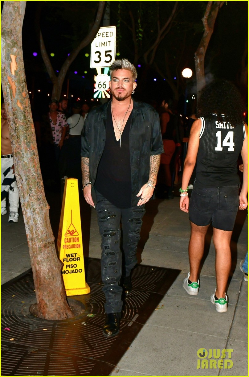 Adam Lambert & Boyfriend Oliver Gliese Hit the Town for Fun Night Out ...