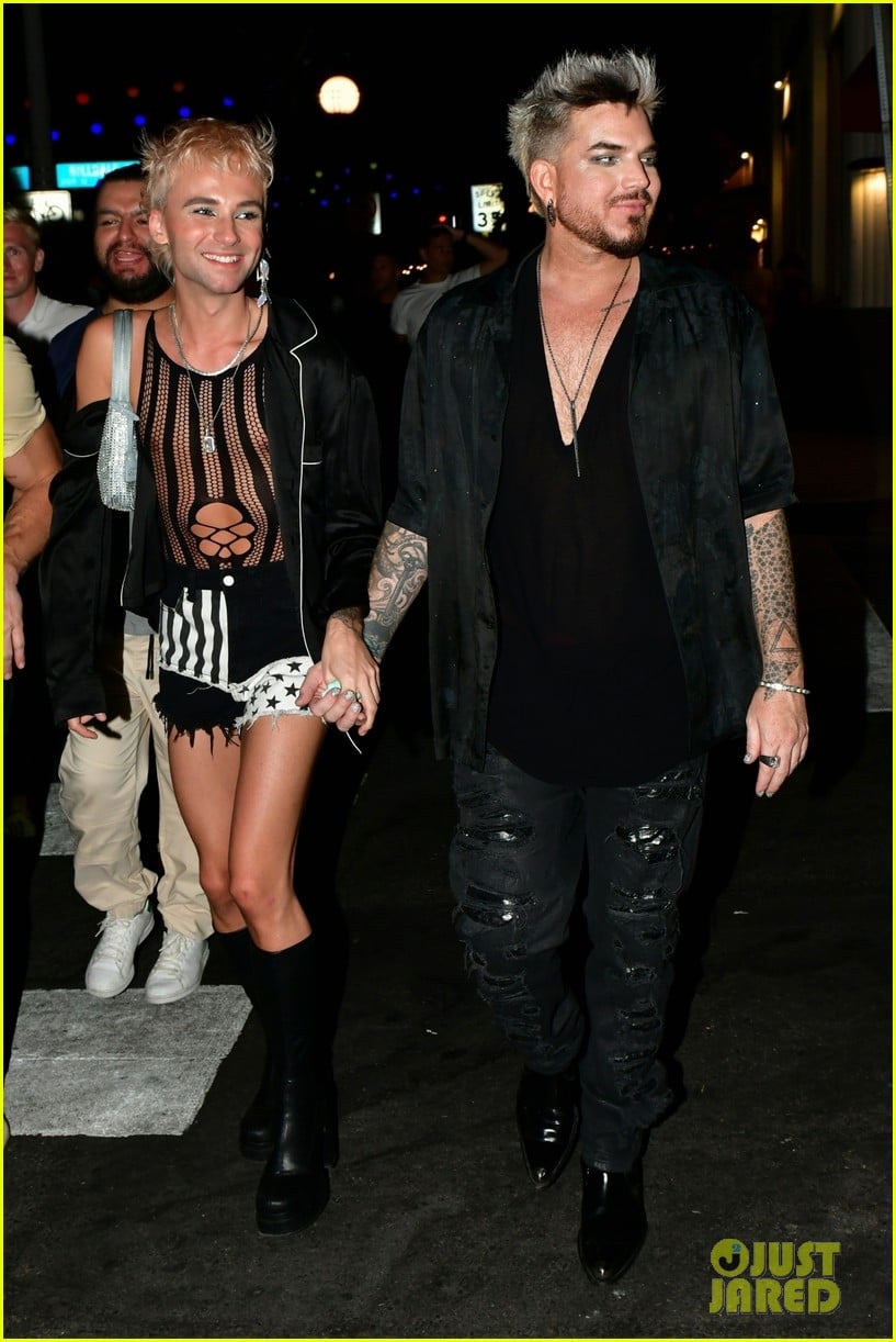 Adam Lambert & Boyfriend Oliver Gliese Hit the Town for Fun Night Out ...