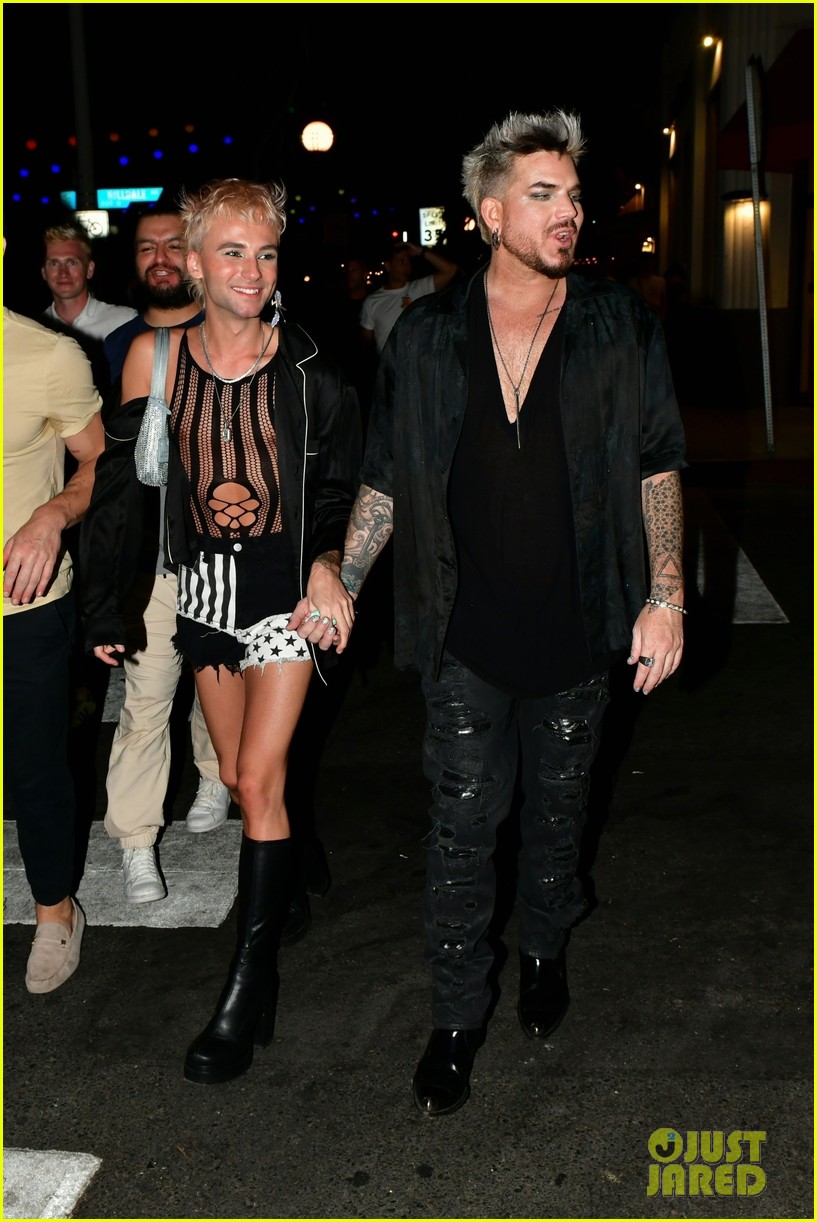 Adam Lambert & Boyfriend Oliver Gliese Hit the Town for Fun Night Out ...