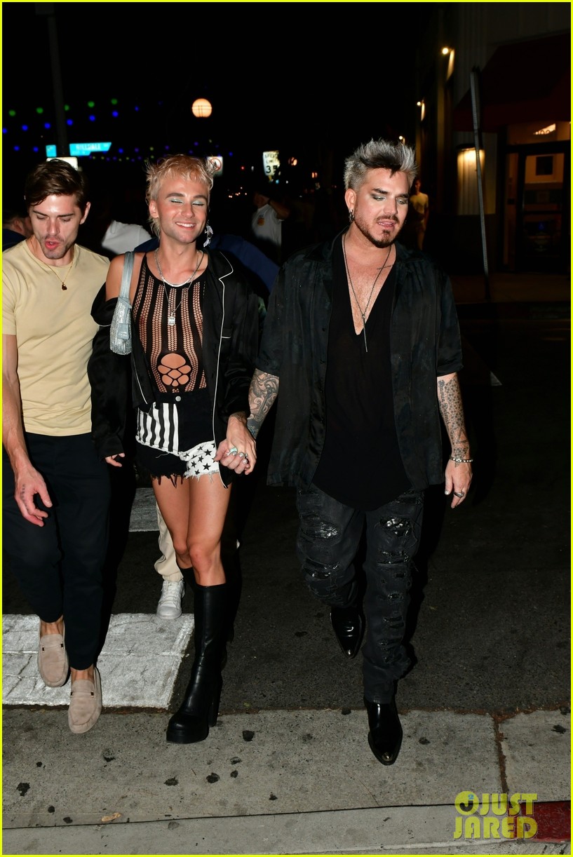 Adam Lambert & Boyfriend Oliver Gliese Hit the Town for Fun Night Out ...
