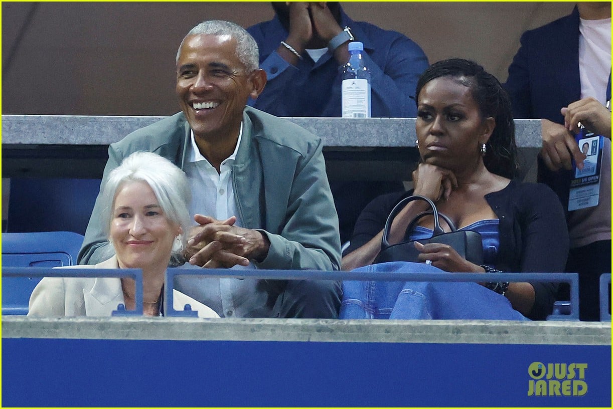 Barack & Michelle Obama Attend U.S. Open 2023 Match Between Coco Gauff ...