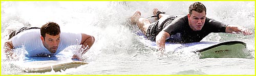 Affleck, Damon Hit the Surf | Ben Affleck, Matt Damon, Shirtless | Just ...