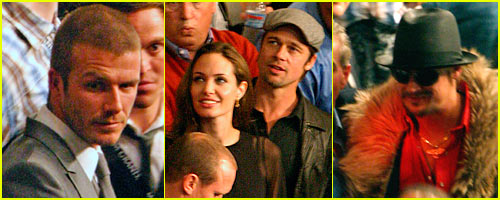 Celebrity Boxing Match — Round One! | Angelina Jolie, Brad Pitt, David ...