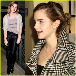 Emma Watson is Dashing In The Dark | Emma Watson : Just Jared