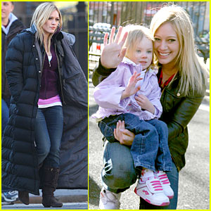 Hilary Duff Shoots Law & Order: SVU | Hilary Duff : Just Jared