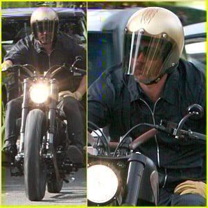 Brad Pitt is a Motorcycle Master | Brad Pitt | Just Jared: Celebrity ...