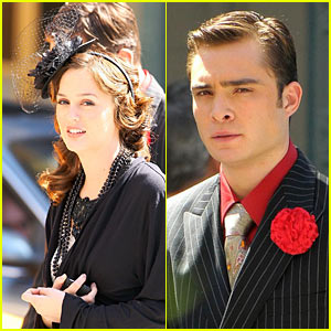 Leighton Meester & Ed Westwick Prepare On-Screen Chemistry | Ed ...