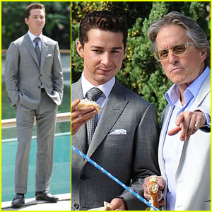 Shia LaBeouf & Michael Douglas: Dapper Duo | Michael Douglas, Shia ...