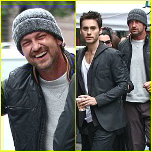 Gerard Butler: Laughing with Leto! | Gerard Butler, Jared Leto | Just ...