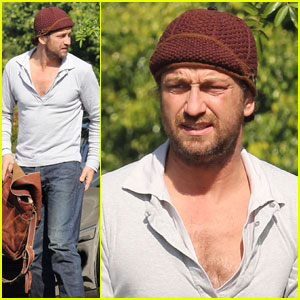 Gerard Butler: Business in Beverly Hills | Gerard Butler : Just Jared ...
