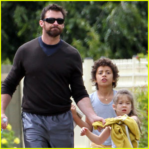 Hugh Jackman: Scruffy Garden Guy | Ava Jackman, Celebrity Babies ...