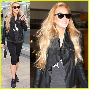 Lindsay Lohan Works Up A Sweat | Lindsay Lohan | Just Jared: Celebrity ...
