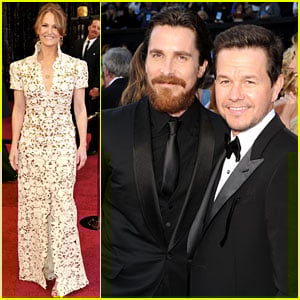 Mark Wahlberg & Christian Bale: Oscars 2011 with Melissa Leo | 2011 ...