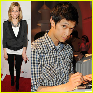 Elizabeth Banks & Harry Shum Jr.: Nintendo 3DS Launch! | Elizabeth ...