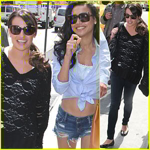 Lea Michele & Naya Rivera: NYC Lunch Break! | Glee, Lea Michele, Naya Rivera : Just Jared
