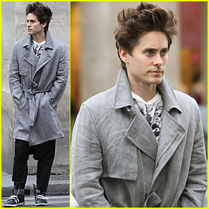 Jared Leto: Popped Collar for Parisian Stroll! | Jared Leto : Just Jared