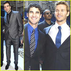 Zachary Quinto: Versace Fashion Show with Ryan Kwanten! | Chace ...