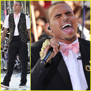 Chris Brown Performs for 18,000 Fans on ‘Today’ | Chris Brown | Just ...