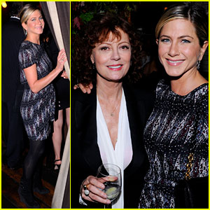 Jennifer Aniston: Artists for Haiti Dinner with Susan Sarandon ...