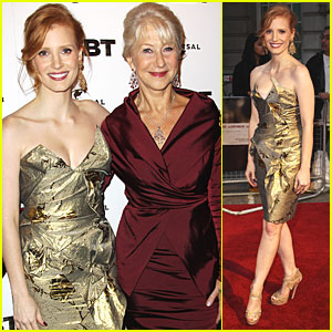 Jessica Chastain: ‘Debt’ UK Premiere with Helen Mirren! | Helen Mirren ...