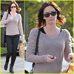 Emily Blunt: Byron & Tracey Salon Stop | Emily Blunt : Just Jared ...