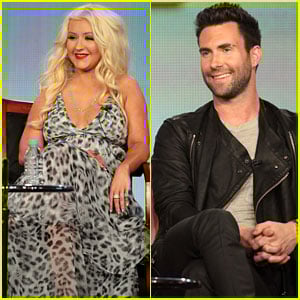 Christina Aguilera & Adam Levine: ‘The Voice’ at TCA! | Adam Levine ...