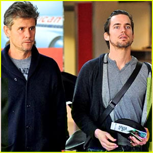Matt Bomer: LAX Check In With Partner Simon Halls! | Matt Bomer : Just ...