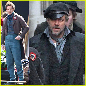 Russell Crowe & Eddie Redmayne: ‘Les Miserables’ Men! | Aaron Tveit ...