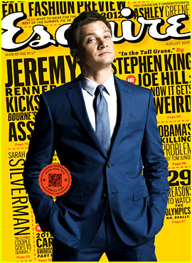 Jeremy Renner Covers ‘Esquire’ August 2012 | Jeremy Renner, Magazine ...