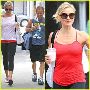 Cameron Diaz: Big Apple Workout! | Cameron Diaz : Just Jared ...