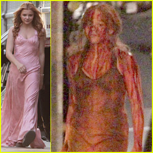 Chloe Moretz: Blood Soaked on ‘Carrie’ Set! | Chloe Moretz | Just Jared ...
