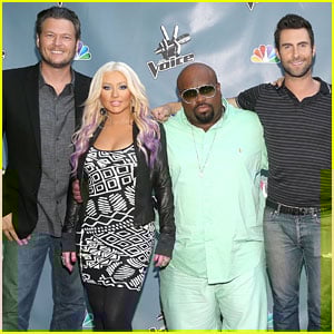 Christina Aguilera: ‘The Voice’ Press Junket for NBC! | Adam Levine ...