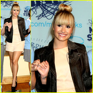 Demi Lovato: ‘Mean Stinks’ Ambassador! | Demi Lovato | Just Jared ...