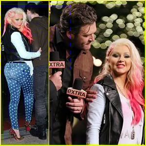 Christina Aguilera: ‘The Voice’ at The Grove! | Adam Levine, Blake ...