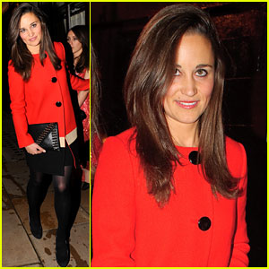 Pippa Middleton: Lady in Red! | Pippa Middleton | Just Jared: Celebrity ...